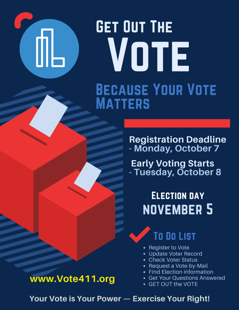 Get Out the Vote - Your Vote is Your Power - Lafayette Urban Ministry